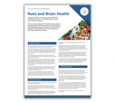 Fact sheet: Nuts and brain health